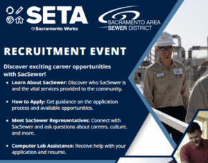 Recruitment Event with SacSewer - SETA